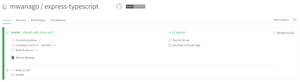 TypeScript Express tutorial #12. Creating a CI/CD pipeline with Travis ...